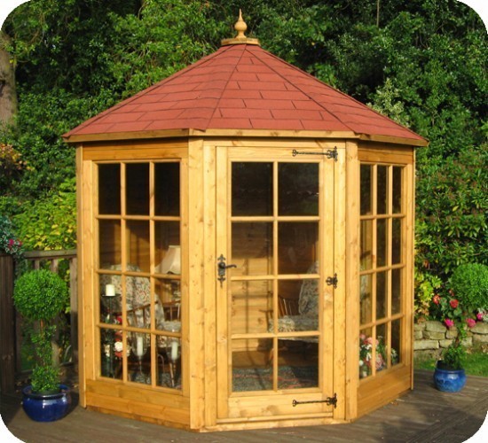 The Contemporary Georgian Roundhouse Summerhouse 8'x8' - Taylors Garden ...