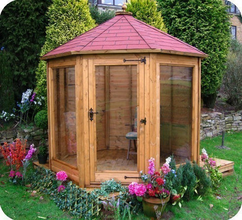 The Contemporary Roundhouse Summerhouse 8'x8' - Taylors Garden Buildings
