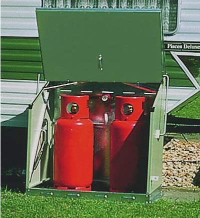 Sentinel Metal Gas Cylinder Storage Unit 3'7x2'2 - Taylors Garden Buildings