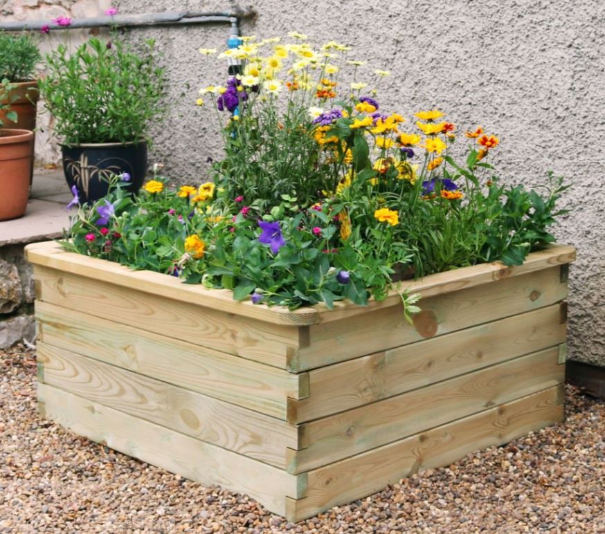 Raised Sleeper Bed - Square - Taylors Garden Buildings